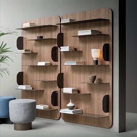 Wall-mounted bookcase - Blabla - BONALDO - contemporary / painted metal ...