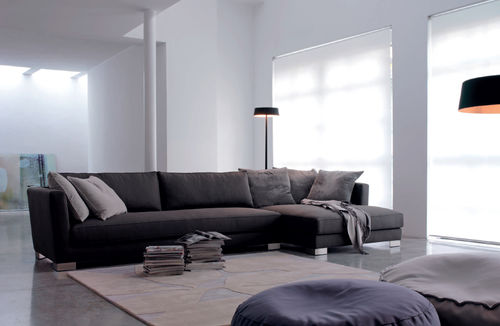 Modular sofa - LINK - Verzelloni - contemporary / cotton / brown