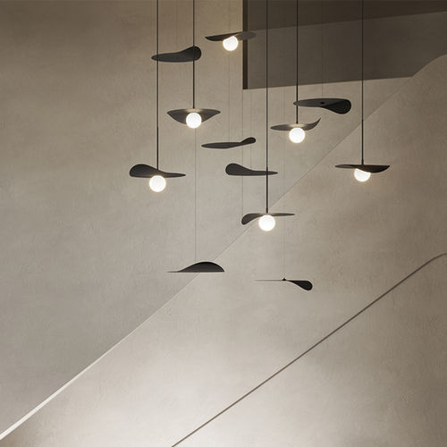 Pendant lamp - FLOW - Kundalini - metal / glass / contemporary