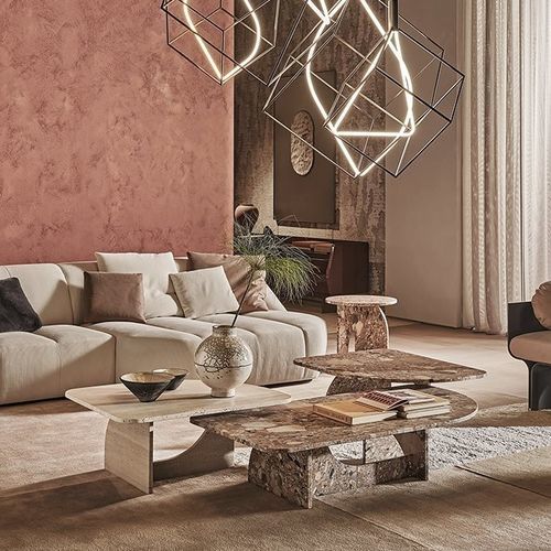 Contemporary coffee table - Selce - Gallotti&Radice - stone / stone ...