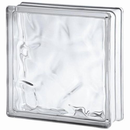Square glass brick - 2424/8 WAVE - SEVES GLASSBLOCK - smooth ...
