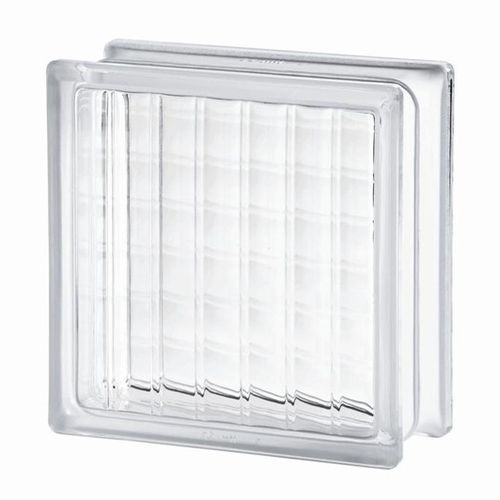 Square glass brick - CLEAR 1919/8 CROSS LARGE - SEVES GLASSBLOCK ...