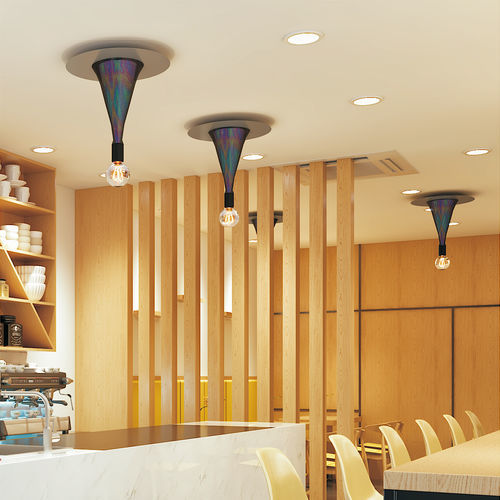 Original design ceiling light - GUPPY - neo - metal / fabric / polyester