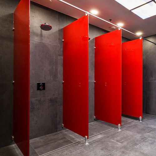 Washroom partition - Schaefer-Trennwandsysteme