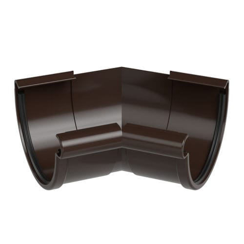 PVC roof gutter - RE090-_-LW135 - GALECO - semicircular / corner