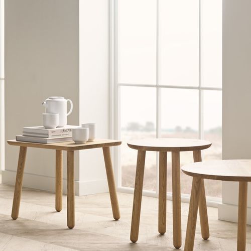 Contemporary side table - FOREST SERIES - Steelcase - wooden / oak base ...