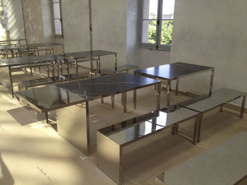 Natural stone table top - TRADITIONAL STONE : BLACK MARBLE - BROCATELLE ...