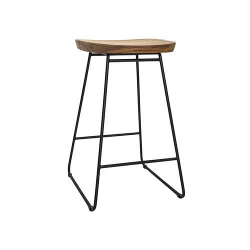 Scandinavian design bar stool - 260 103 BRYGGEN - OASIQ - teak ...