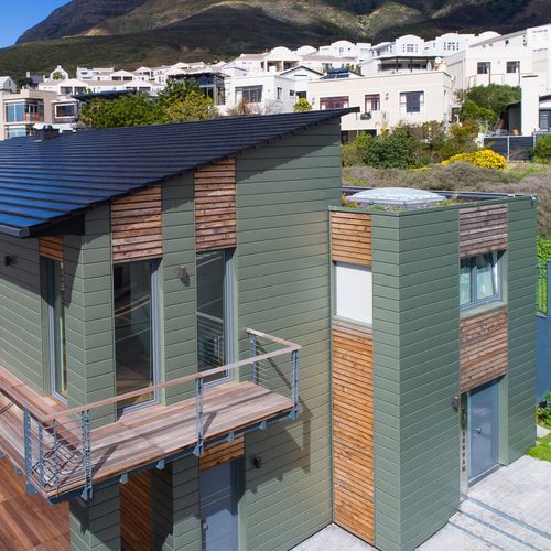 Zinc roofing - elZinc RAINBOW® GREEN - ASTURIANA DE LAMINADOS - pitched ...