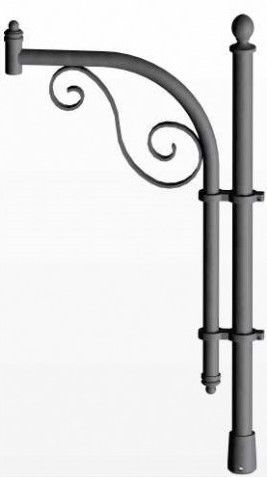 Aluminum lamp post arm - LC 1003 - Ghisarredo - hot-dip galvanised steel