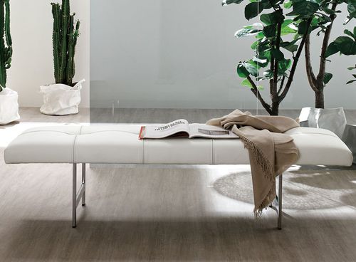 Contemporary upholstered bench - Ego - My Home Collection - fabric ...