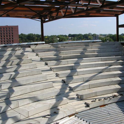 Prefab stadium seating - The Fort Miller Co. - reinforced concrete