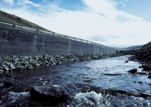 Solid concrete block - GEOLOCK - Phi Group - for retaining walls ...