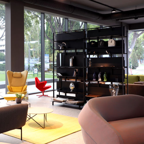 Wall-mounted shelf - SHTEF - prostoria - contemporary / aluminium