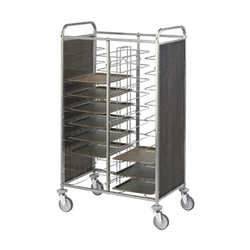 Food tray trolley - VERSO 24P - CADDIE HOTEL - for hotel / stainless ...