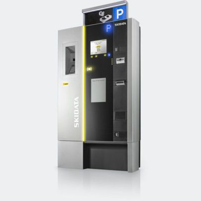 Parking lot payment kiosk - POWER.CASH 'TOUCH' - SKIDATA
