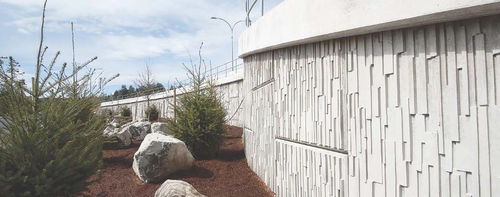 Concrete retaining wall - PRECAST PANEL WALLS - atlantic Industries ...
