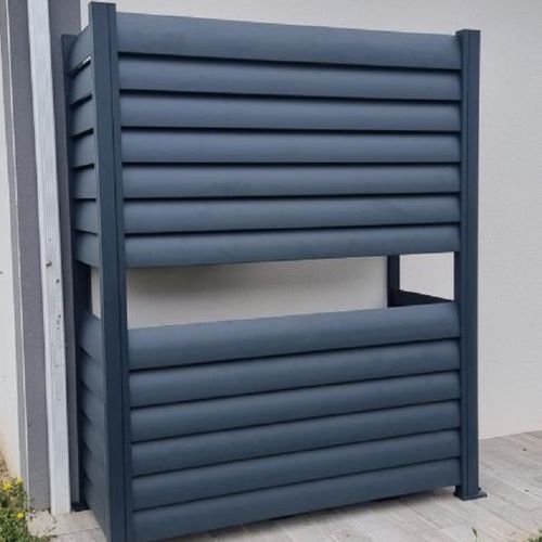 Painted aluminum air conditioner cover - AXIUM solutions aluminium ...