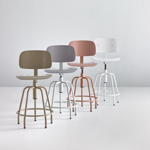 Traditional stool - NEXOS - Mobboli - wooden / plywood / steel