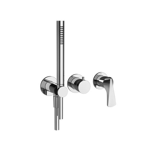 Shower mixer tap - 72036 - GESSI SPA - wall-mounted / brass / bathroom