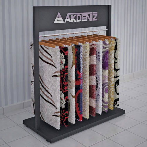 Metal carpet display rack - AK 303 - AKDENIZ Display Systems - for shop
