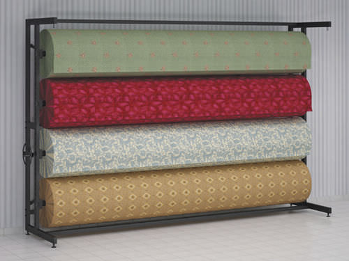 Metal carpet display rack - RLS-01 - AKDENIZ Display Systems - for shop