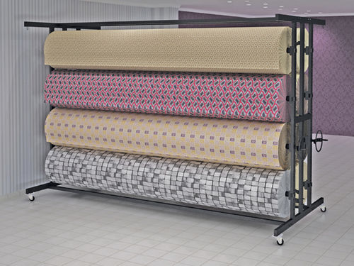 Metal carpet display rack - RLS-13 - AKDENIZ Display Systems - for shop