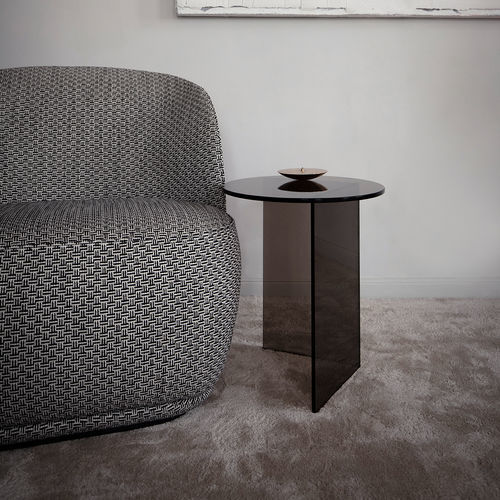 Contemporary side table - POND - Friends & Founders - glass / glass ...