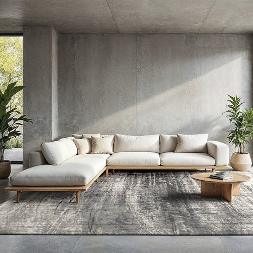 Recycled plastic rug - JERSEY STONE 8420 - Louis De Poortere - PES ...