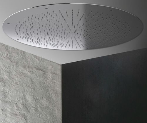 Recessed ceiling shower head - ONE - Aquademy - round / rain