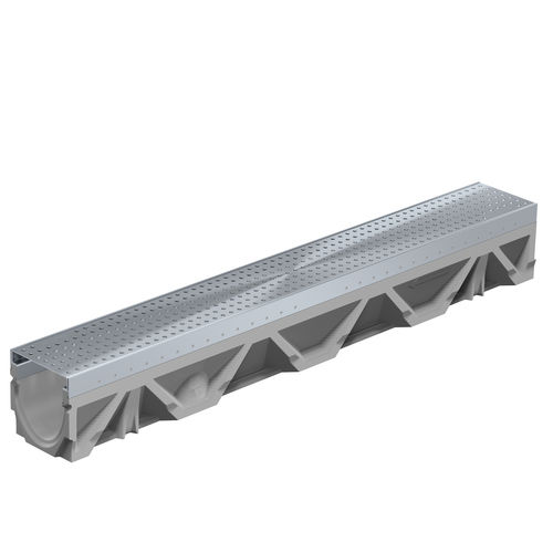 Drainage channel with grating - FILCOTEN TEC 100 - BG Graspointner ...