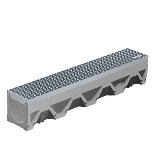 Drainage channel with grating - FILCOTEN TEC 150 - BG Graspointner ...