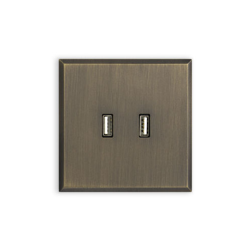 USB socket - REGENT - Atelier Luxus - double / wall-mounted / recessed