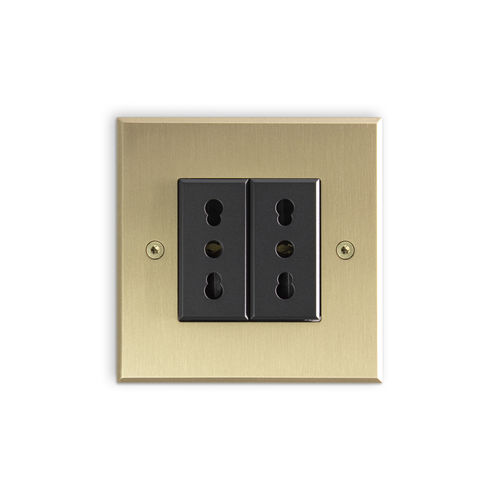 Power socket - HOPE - Atelier Luxus - multiple / wall-mounted / recessed