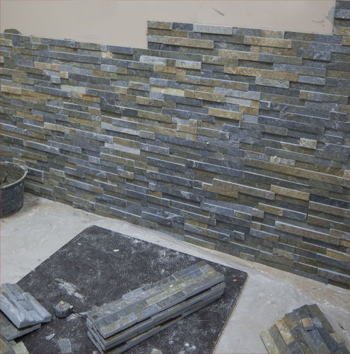 Slate wall cladding panel - BLUE - Akrolithos S.A. - indoor / outdoor