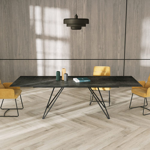 Contemporary dining table - KENTUCKY - AKANTE - ceramic / lacquered ...