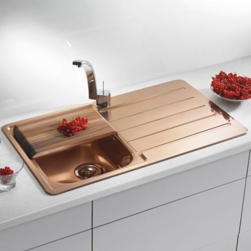 Single-bowl kitchen sink - Line 20 - Monarch - Alveus - with drainboard ...
