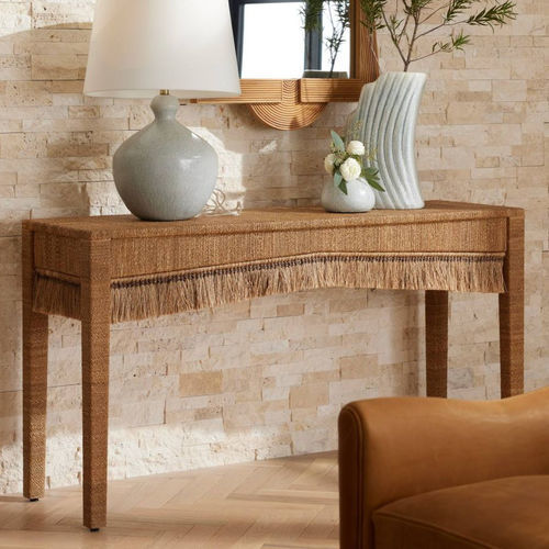 Contemporary console table - KAI - Arteriors Home - abaca fiber ...