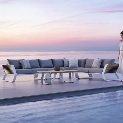 Modular sofa - WING - Higold - semicircular / contemporary / outdoor