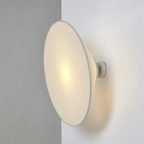 Contemporary wall light - Luxcambra - indoor / cotton / conical