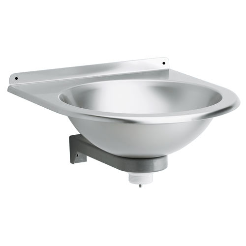 Wall-mounted hand basin - ED2-0 - Intra Teka - semicircular / stainless ...