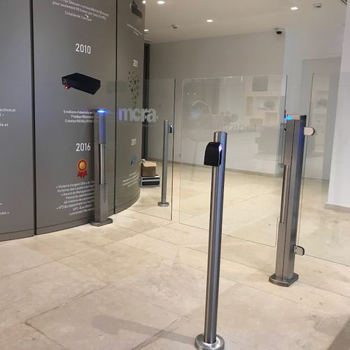 Glass garden gate - PASO-Evo - OLLAGNIER SCA - stainless steel