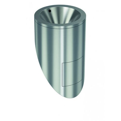 Brushed stainless steel urinal - GW08 60 04 01 - genwec - wall-mounted ...