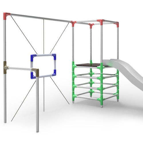 Playground climbing structure - SLIDE + SPIDER - Kreal