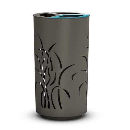 Public trash can - RECYBIN GRASS 3 - THE ITALIAN LAB SRL - galvanised ...