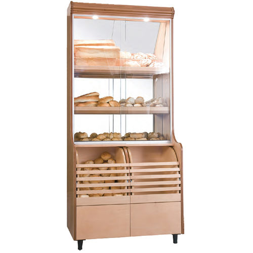 Baked goods display rack - Jimo Cooling Technology - oak / beech / mahogany
