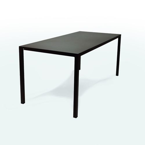 Contemporary table - LEVEL - Urbo - metal / metal base / square