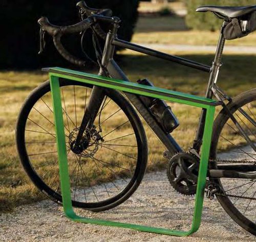 Floor-mounted bike stand - I33-111 - egoé - galvanised steel / thermo ...