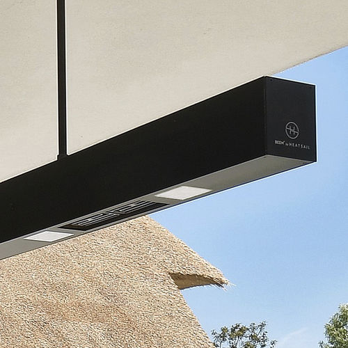 Contemporary ceiling light - BEEM - Heatsail - linear / rectangular / glass