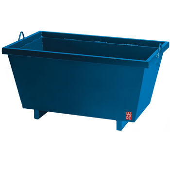 Rectangular concrete skip - A-500 - DACAME - galvanised steel
